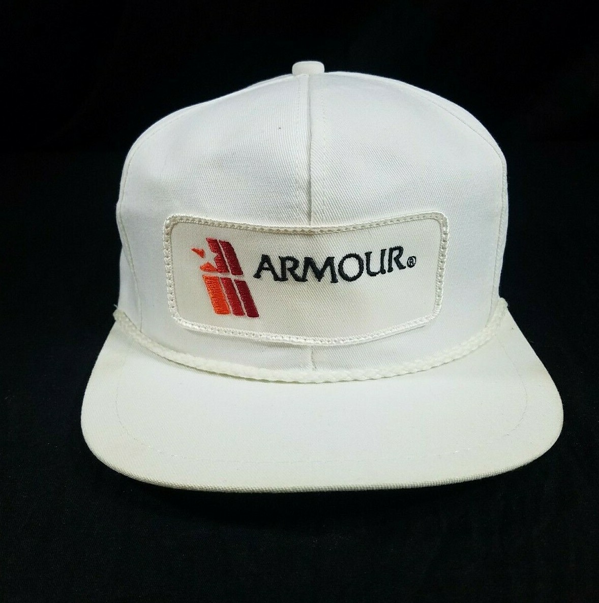 VTG Armour Food Meat K-Products USA Made Strapback Cap w Patch | eBay