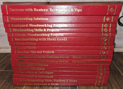 Set of 17 Volumes Handyman Club of America Hardcover Books DIY Handyman ...