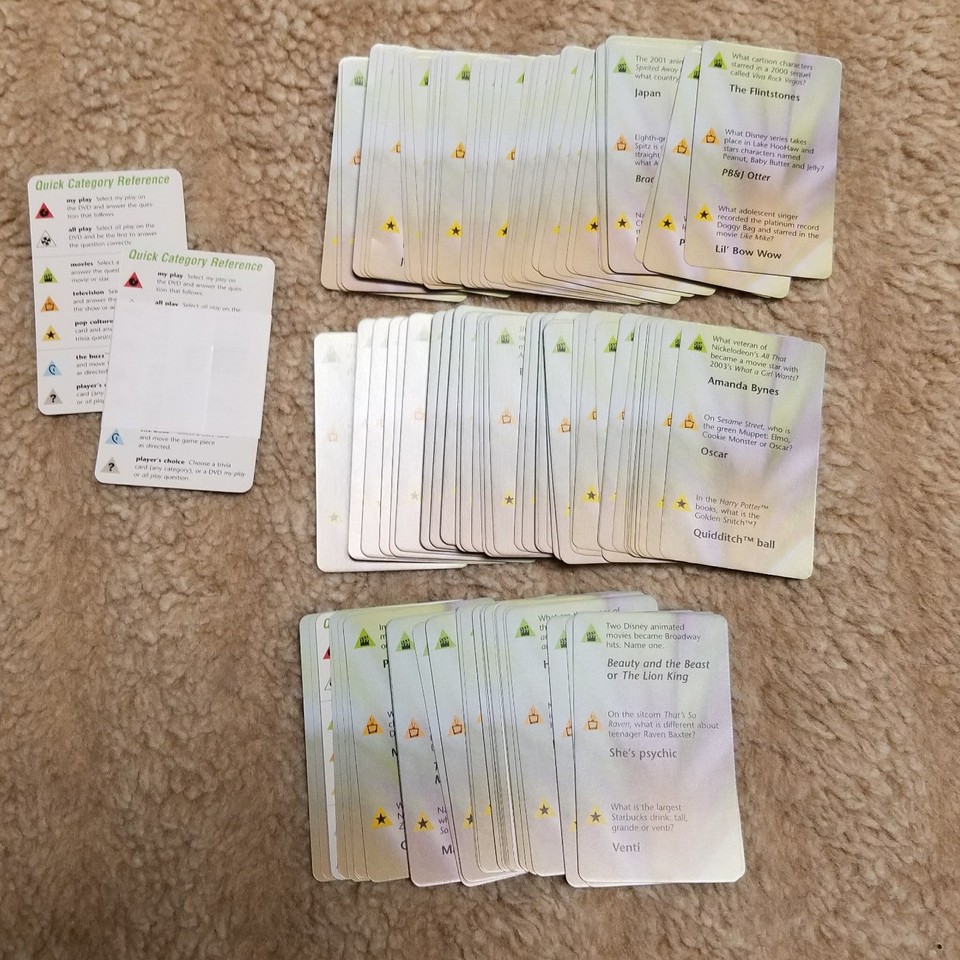 Scene It Jr The DVD Game Replacement Deck of Scene It and 4 Category ...