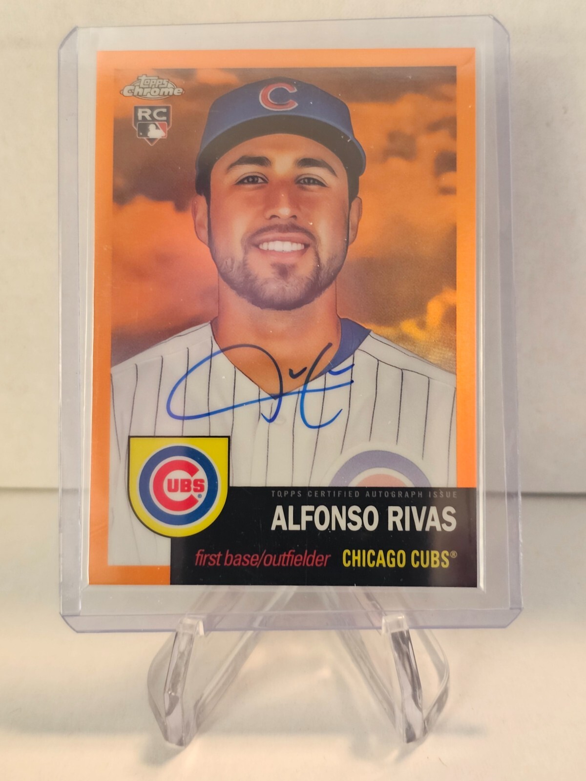Alfonso Rivas RC AUTO 2022 Topps Chrome Platinum Anniversary Orange /25 ...