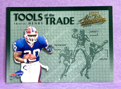 2002 Playoff Absolute TRAVIS HENRY Tools Of The Trade Card #TT-18 Bills ...