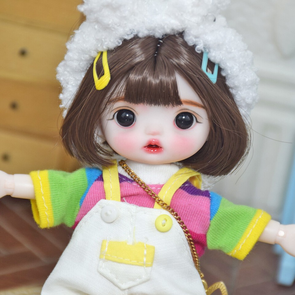 Mini 16cm Girl Doll Cute Toy Dolls Removable Clothes Shoes Full Set ...