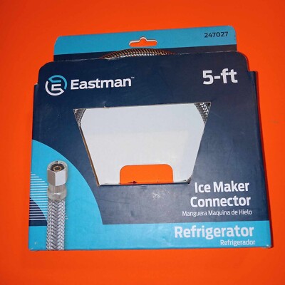 Eastman Stainless Steel Ice Maker Connector - 5-ft With 1/4" Comp ...