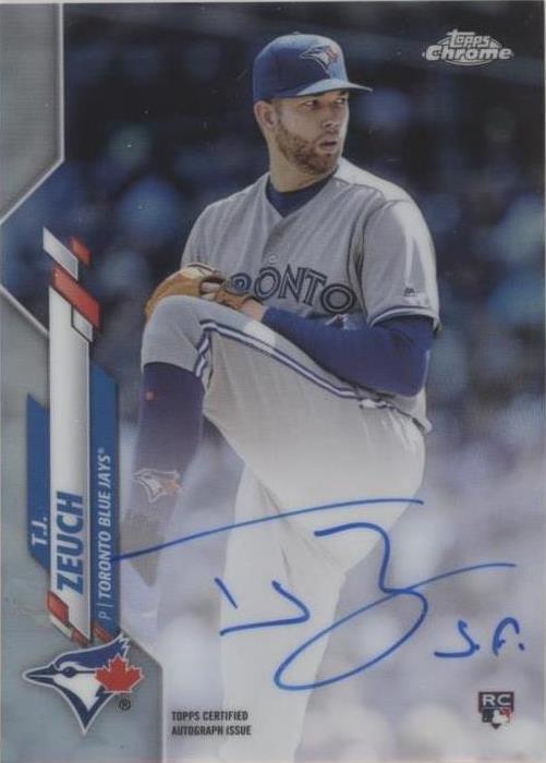 2020 Topps Chrome - Rookie Autographs T.J. Zeuch #RA-TZ Refractor /499 ...
