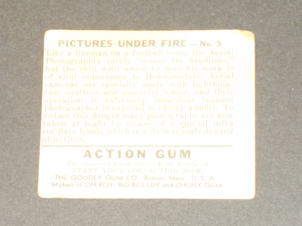 Action Gum #9, Goudey Gum, VERY NICE EYE APPEAL !!! | eBay