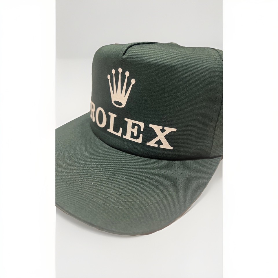 Rolex Green Snapback Hat with Crown Logo | eBay
