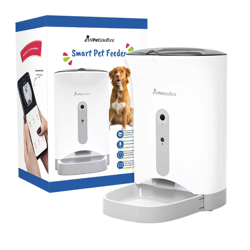 AllPetSolutions Smart WIFI & Camera 4.3L Dog / Cat Automatic Pet Food ...