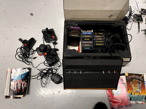 Three Atari Game Systems with 60 games | eBay