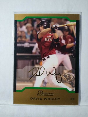 2004 Bowman GOLD David Wright Rookie USA Baseball #BDP161 MINT F1691 | eBay