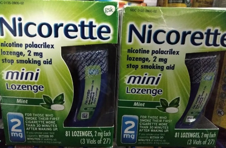 Nicorette 2mg Mini Lozenge Mint flavor 81 Lozenges 2mg (2 PACK) 7/2024 ...