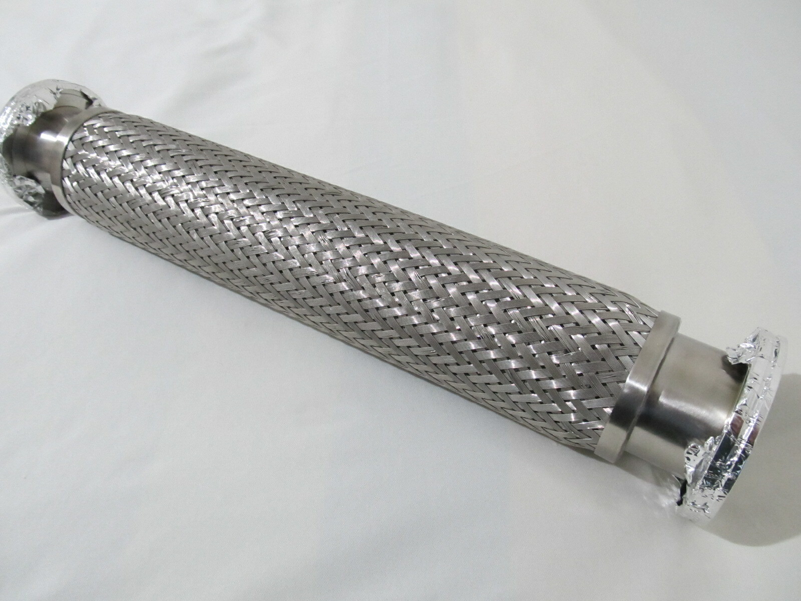 MDC ISO LF NW-63 Vacuum Hose 18" Long, Braided, Medium Wall Stainless ...