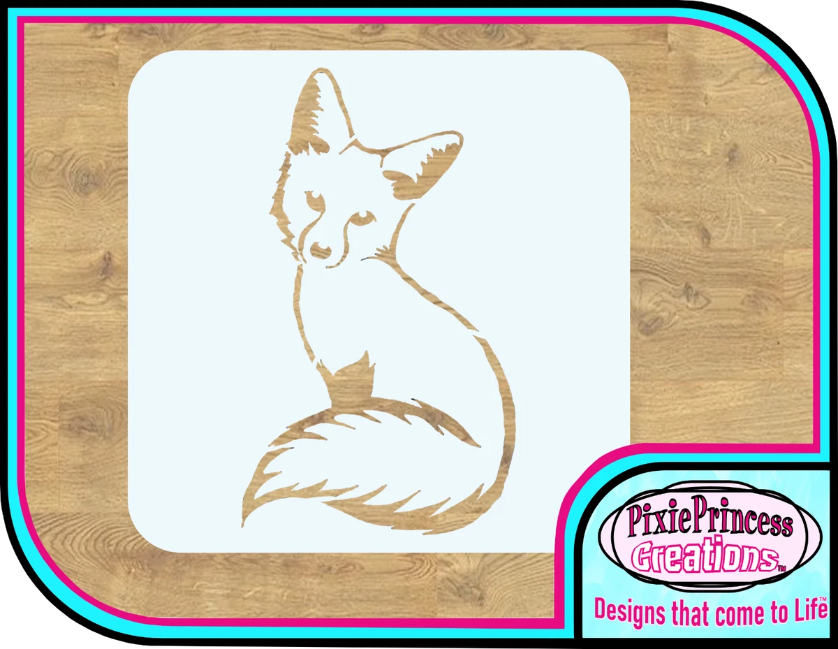 Fox Animal Stencil