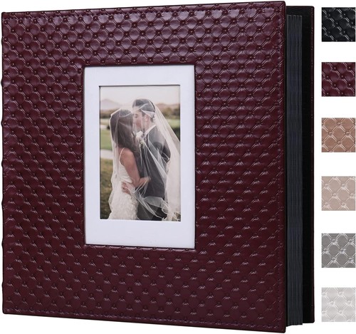 Photo Album 4x6 300 Photos Leather Cover Extra Large Capacity Picture ...
