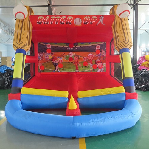 5x3m Giant Inflatable Baseball Batting Cage Batter Up Outdoor Sport ...