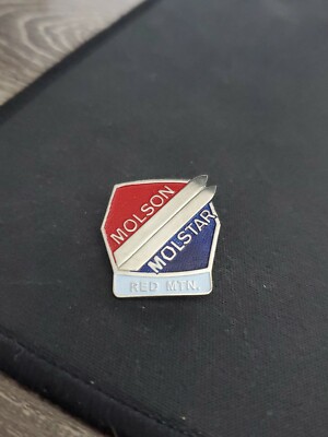 Vintage Molson Molstar Red Mountain mtn Ski Skiing enamel Pin dn | eBay