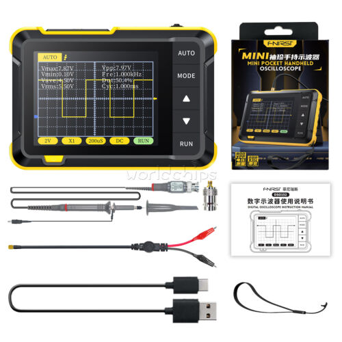 FNIRSI DSO152 Handheld Small Oscilloscope Type C Portable Digital ...