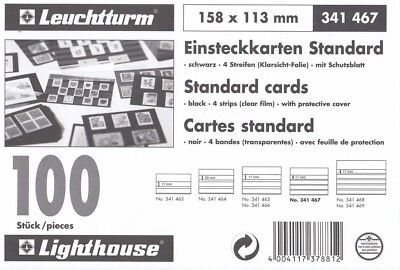 Lighthouse Cardboard Approval Cards 4 Strips w Flap Stamp Holders 4 1/2 ...