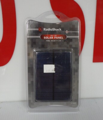 Radio Shack 1W 6V Solar Panel 2770049 NOS Factory Sealed | eBay