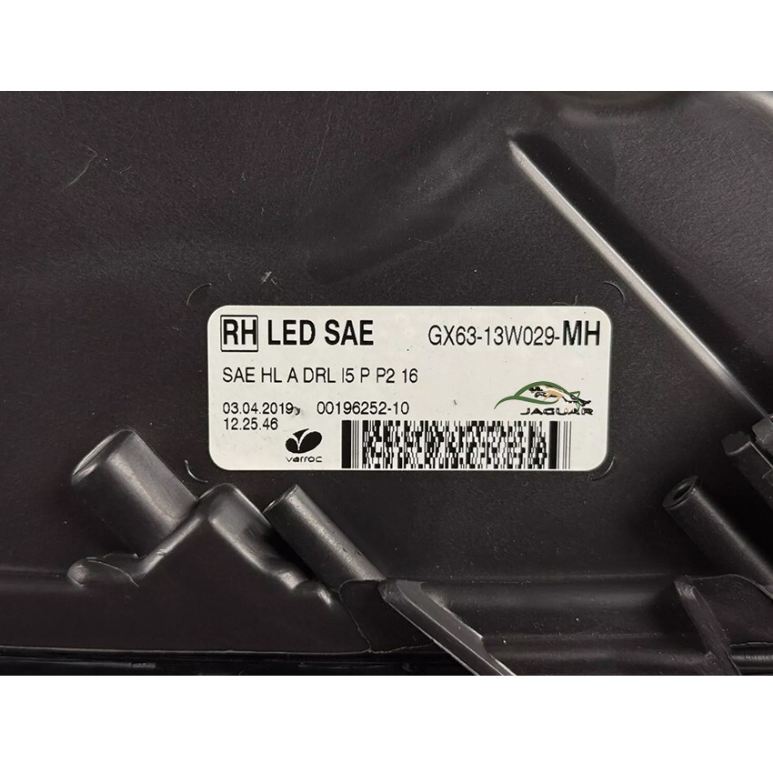 Jaguar XF F-pace headlight assembly 2016-2021 LED headlamp GX63-13W029 ...