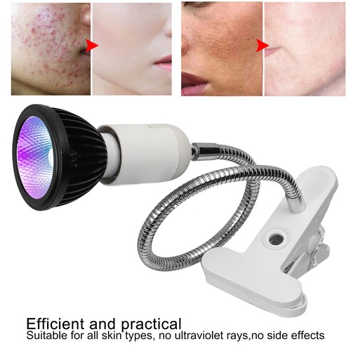 UK Plug Blue Light Therapy Lamp Skin Care Treatment Blue Light Therapy ...