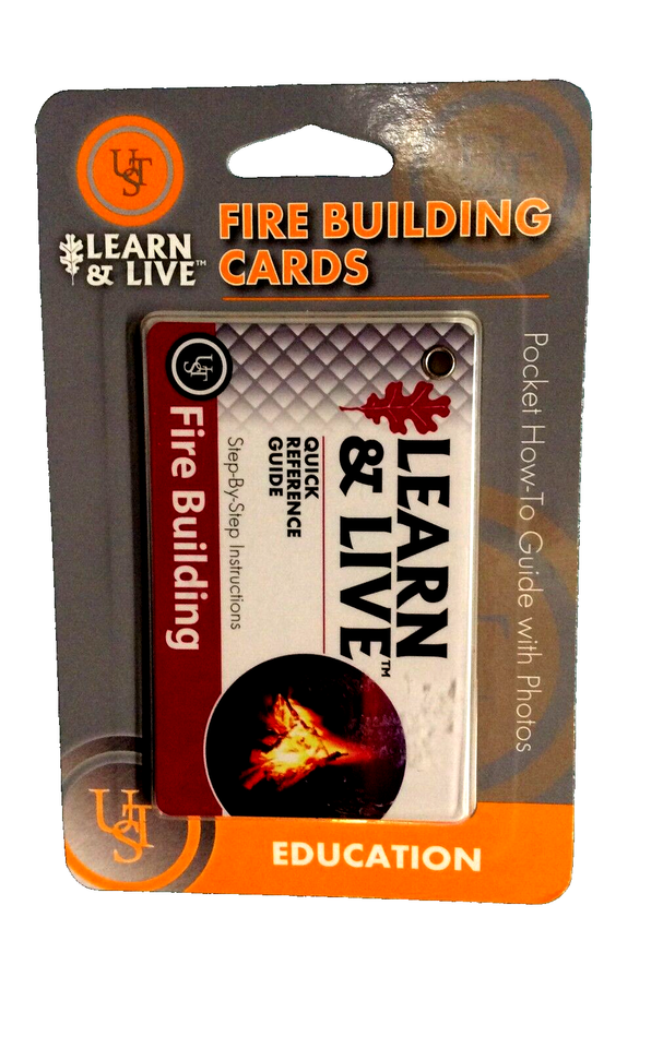 Live learn fire building cards survival tool emergency preparadness ...