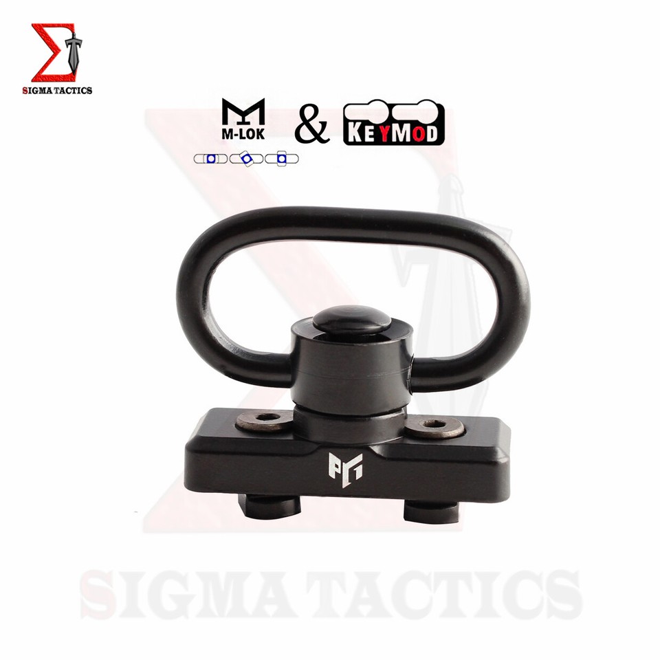 Keymod & M-Lok Quick Release Sling Mount Push Button QD Sling Swivel ...