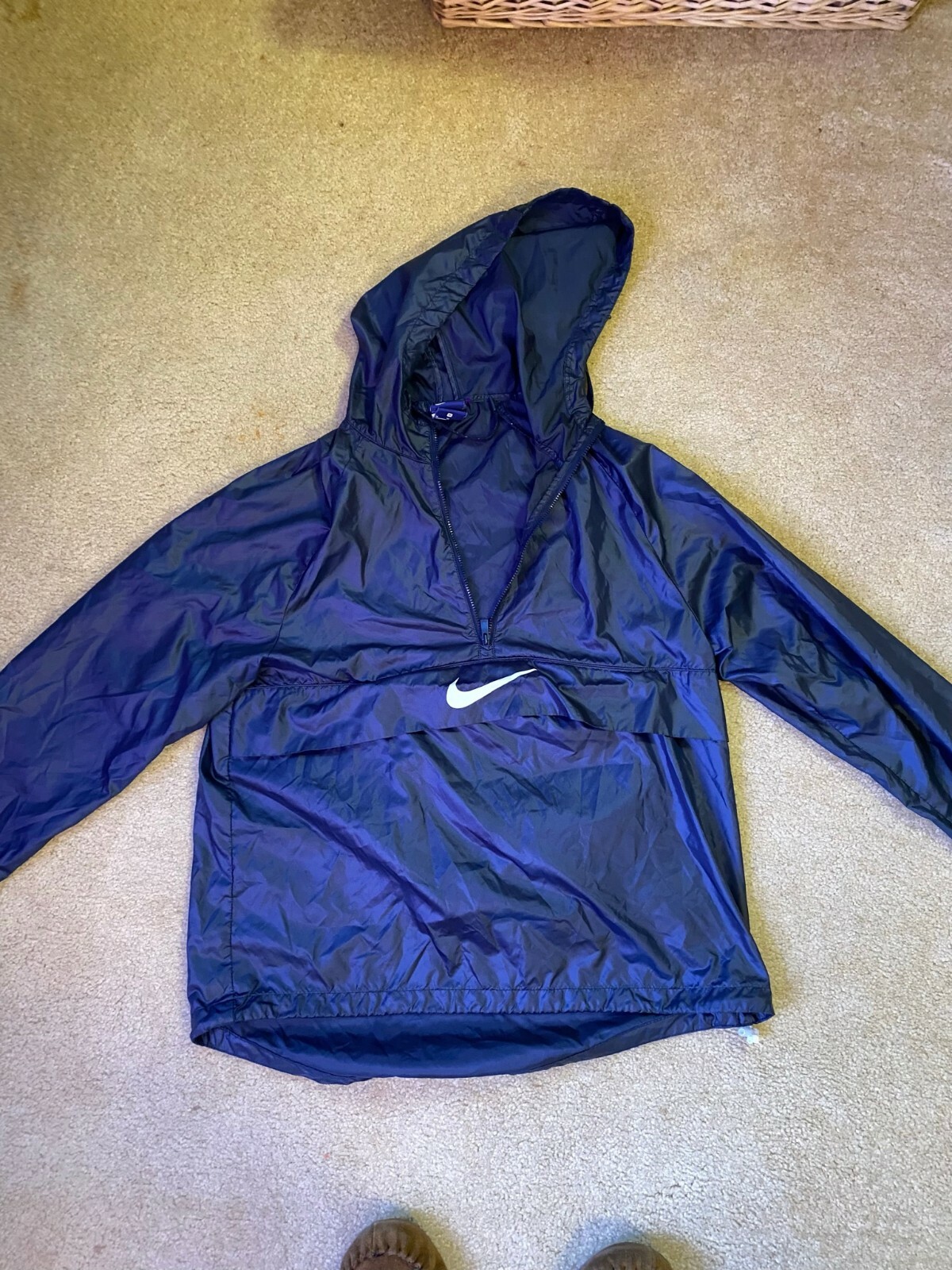Nike Medium Packable Rain Jacket Windbreaker Blue - Gem