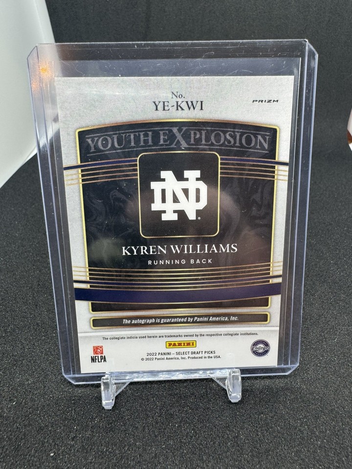 2022 Panini Select Draft Picks Kyren Williams Youth Explosion AUTO Red ...