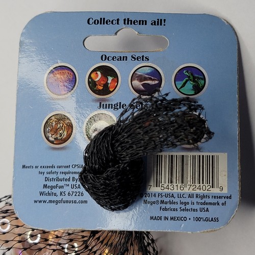 Ocean Set Mega Marbles 2014 Net 20 Player And 1 Shooter Marble Lot ...