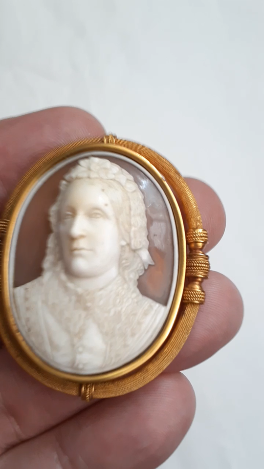 Antique Museum Quality High Relief Cameo Brooch, 20k gold | eBay