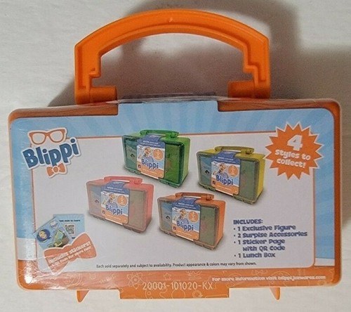 Blippi Lunch Box with 1 Surprise Figure & 2 Accessories pack [Orange ...