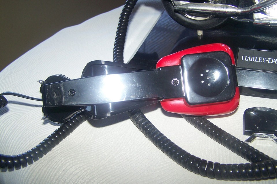 Harley-Davidson Red Motorcycle Table Top Dial Telephone | eBay