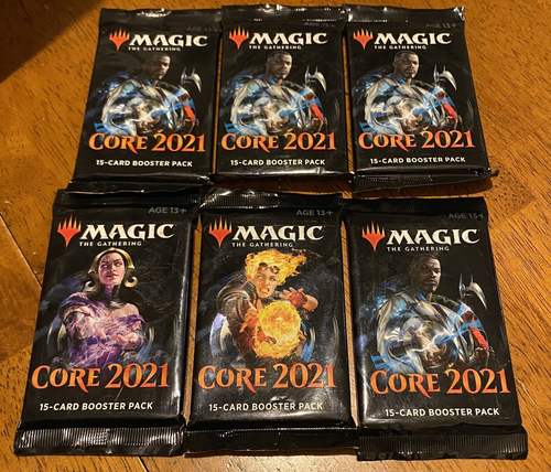 MTG Magic The Gathering Lot of 6 Core 2021 15-Card Booster Packs New | eBay
