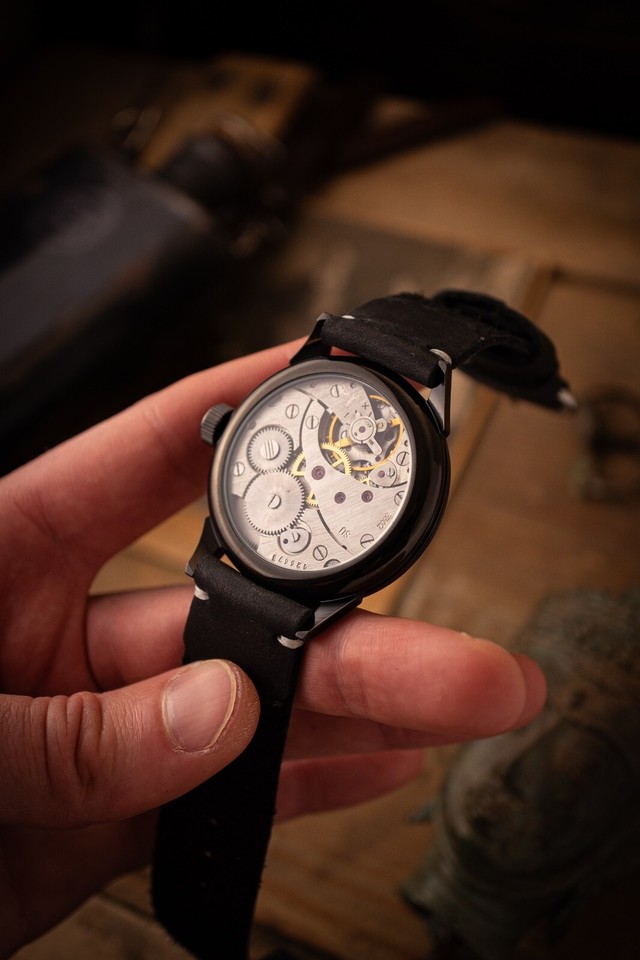 Vintage watch, Aztec calendar watch, black watch case 1980s, MARRIAGE ...