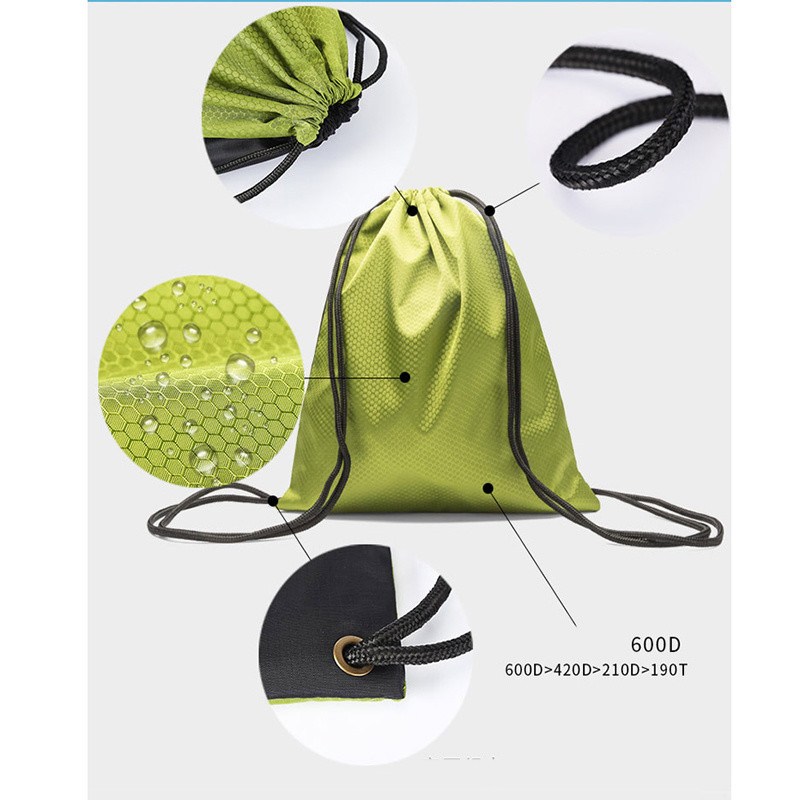 600D Oxford Drawstring Bag Waterproof School Swim Gym Sports Backpack ...