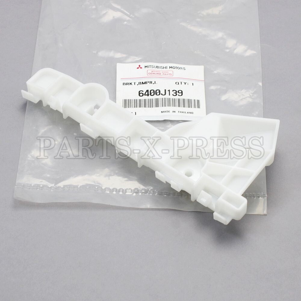 6400J139 OEM MITSUBISHI FRONT BUMPER LEFT (DRIVER) SIDE WHITE BRACKET ...