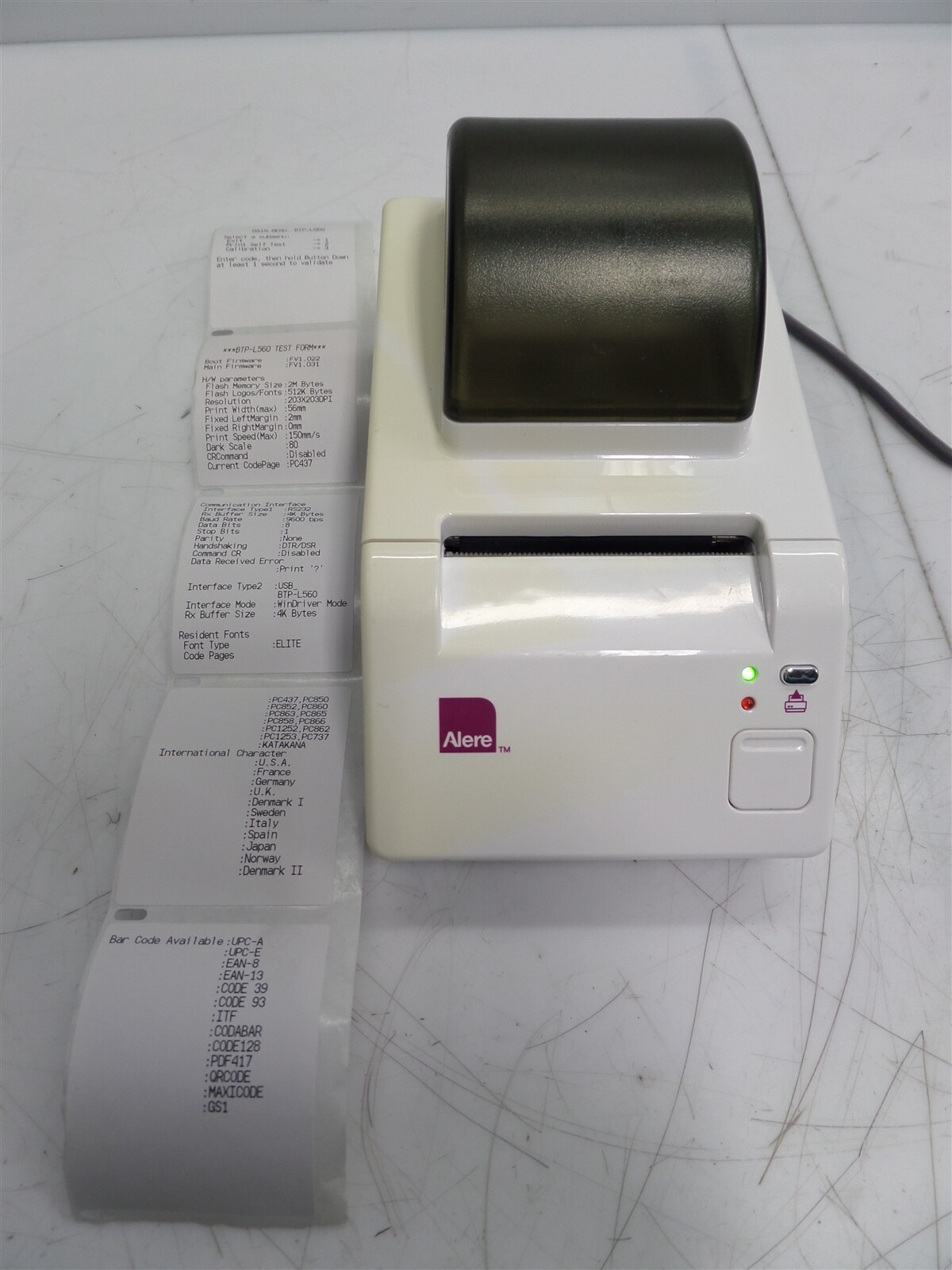Alere BTP L560 Universal Printer Thermal Label up to 80mm Diam Roll for ...