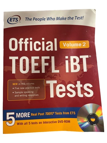 Official TOEFL iBT Tests - ETS - Volume 2 - Livre DVD-ROM | eBay
