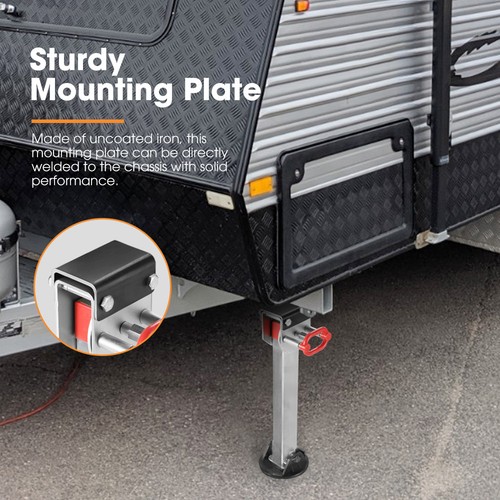 2x 550mm Drop Down Corner Steadies Stabilizer Legs Caravan Camper ...