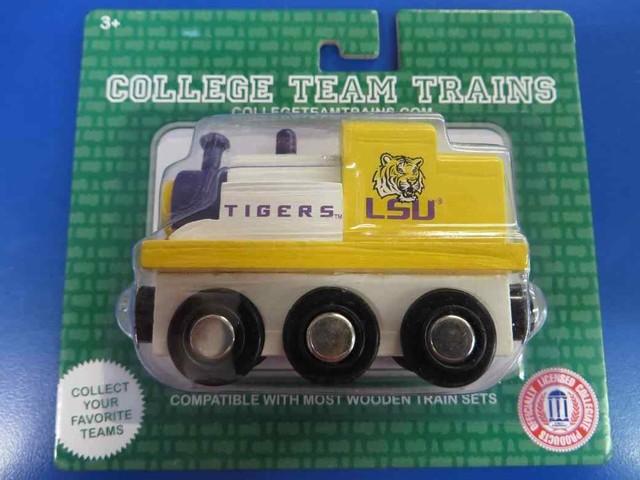 LSU Tigers Engine NCAA College Team Trains Gift Collectible Wooden ...