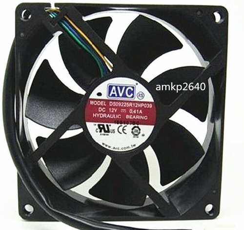 For AVC DS09225R12H 12 VDC 0.41 A P185 HYDRAULIC BEARING FAN #am | eBay