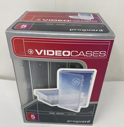 Proguard VHS Tape storage Cases Pack 5 Clear Plastic VCR Made in USA | eBay