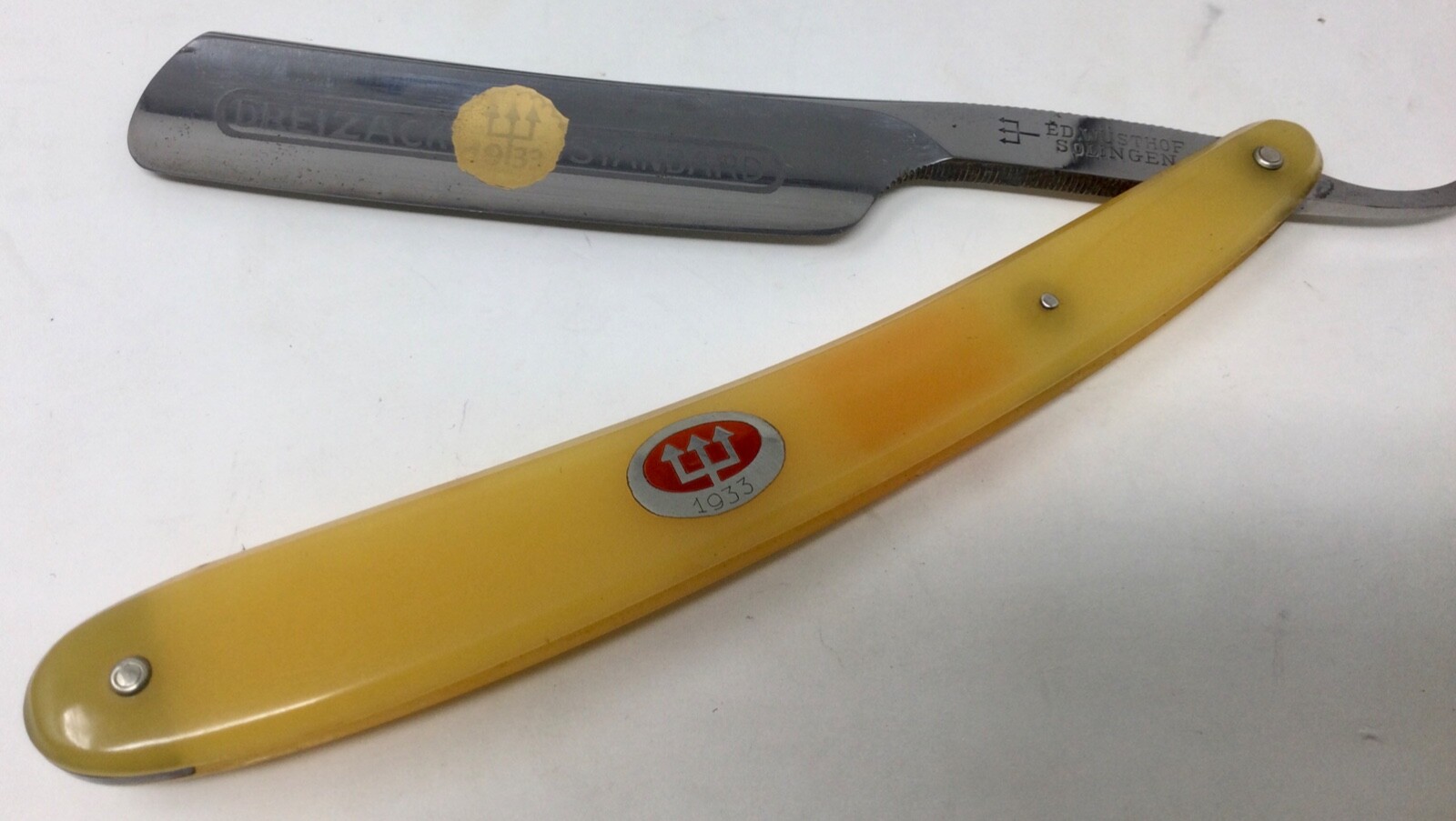 ED. WUSTHOF SOLINGEN DREIZACK STANDARD 5/8 STRAIGHT RAZOR 1933 7 DAY ...