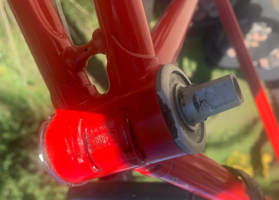 RON COOPER Hand Built Frame Set 1970's RED 55 x 55cm w/ Campagnolo HS ...