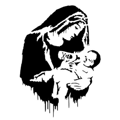 Banksy Toxic Mary Stencil Virgin Mary Poison Home Decor Wall Painting ...
