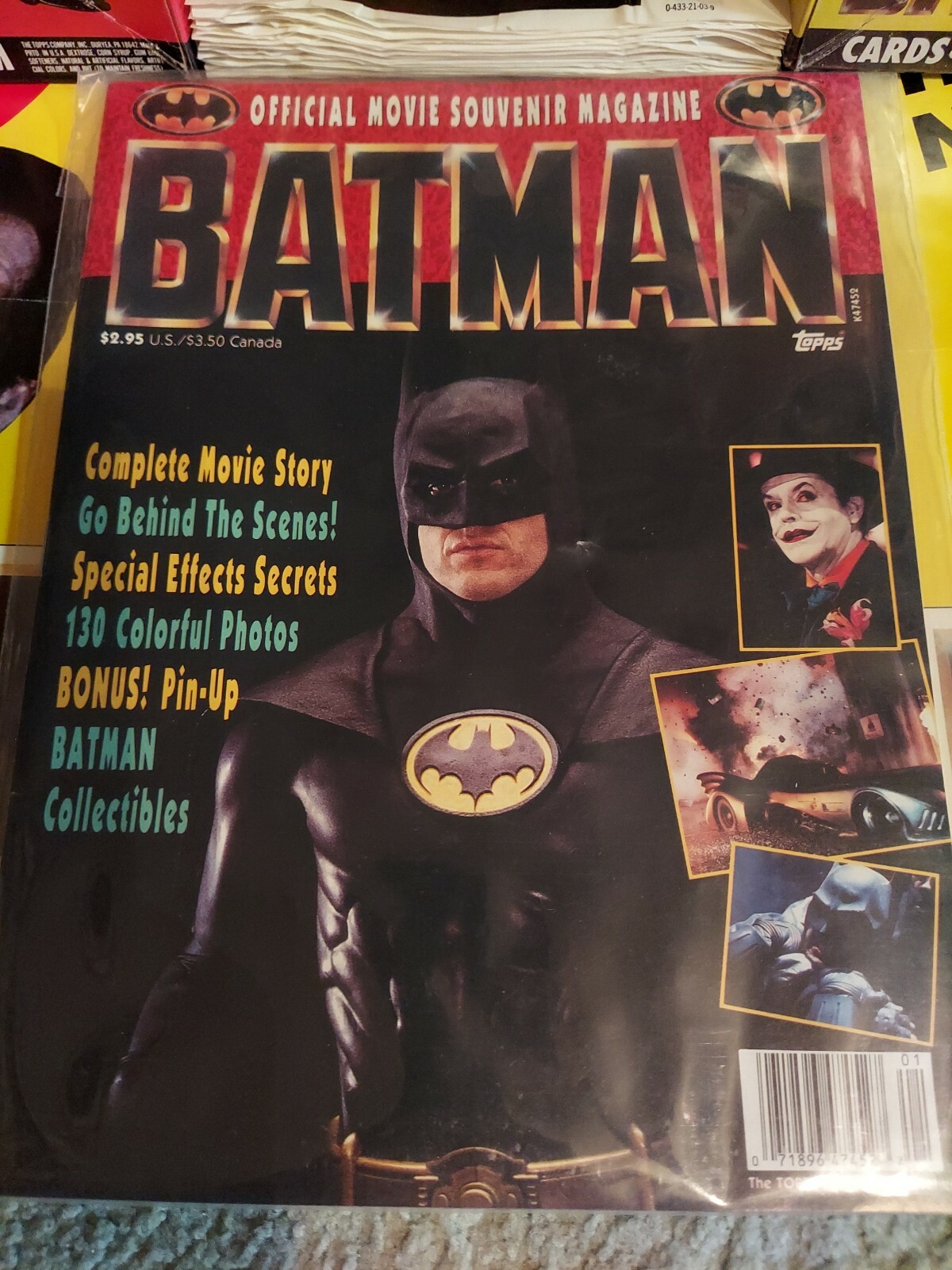 1989 Topps BATMAN Series 2 doubles + Posters/Magazine 36 ct. Wrappers ...