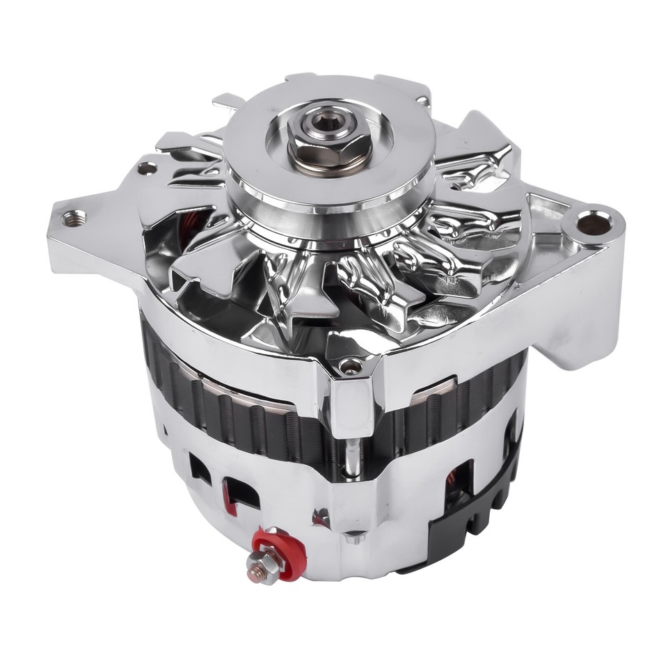 1985-1993 Chevy GM BBC SBC 305 350 396 454 12V Chrome 180A Alternator 1 ...