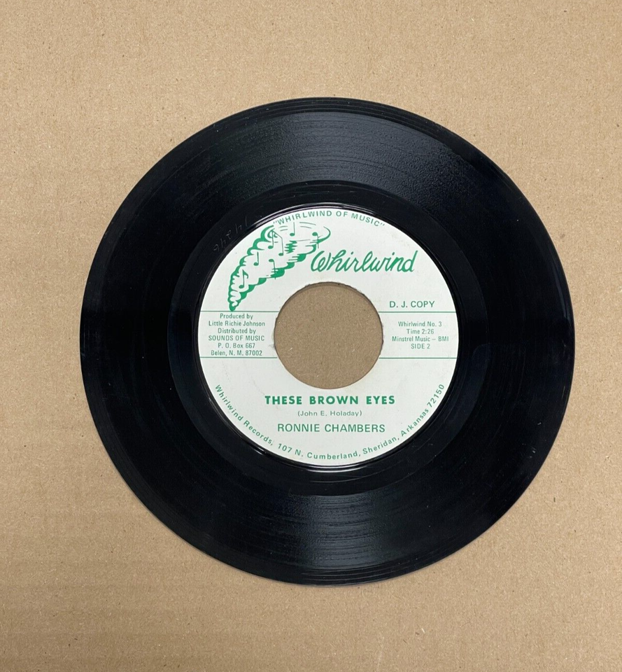 RONNIE CHAMBERS BANDIDO/THESE BROWN EYES WHIRLWIND PROMO 45 3 | eBay