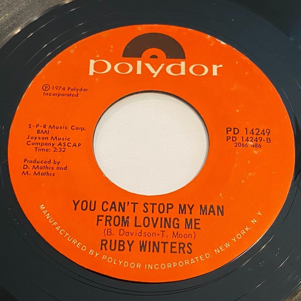 Ruby Winters: Love Me Now / You Can't Stop My Man From Loving Me 45 ...