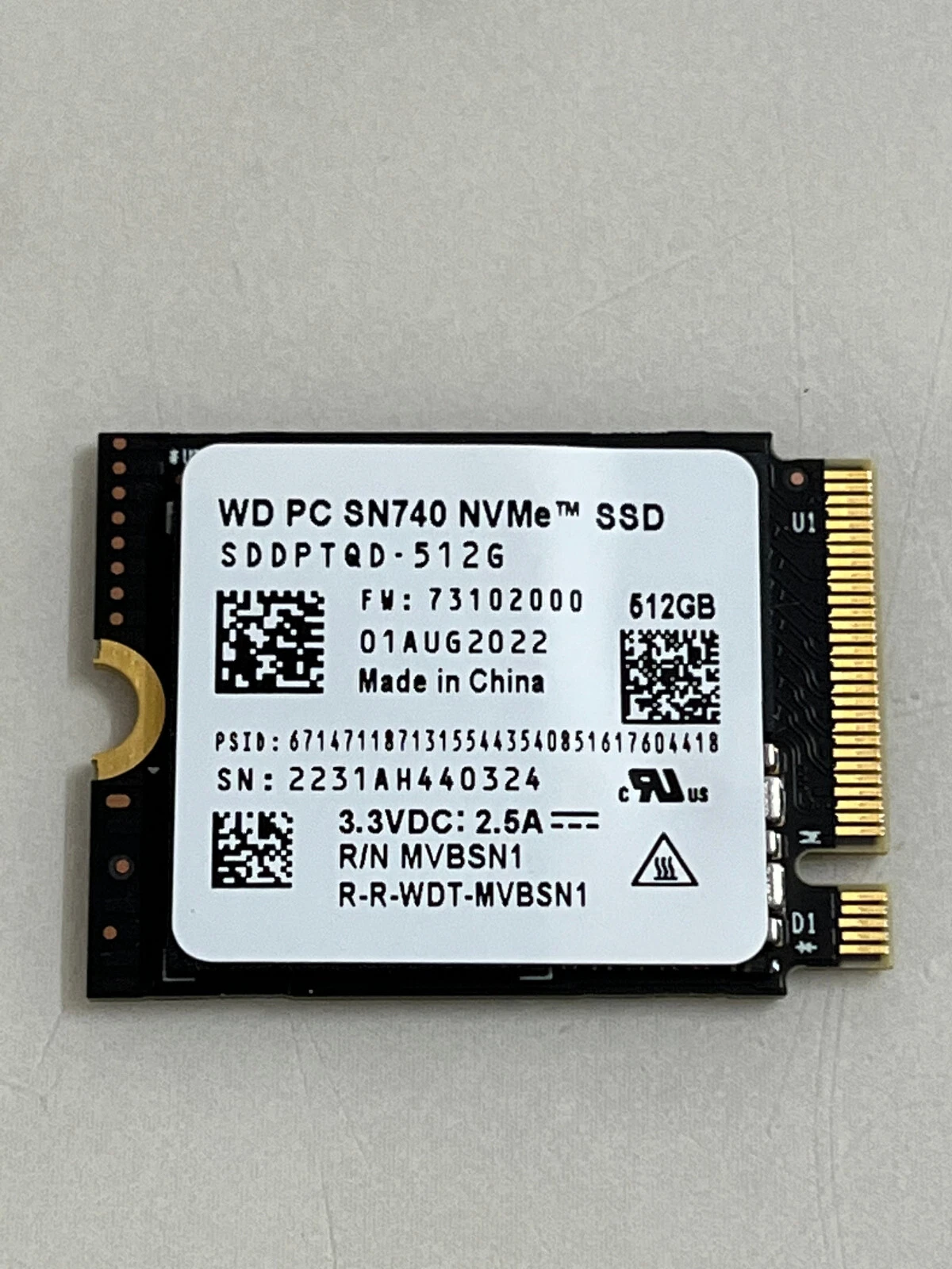 WD PC SN740 512GB SDDPTQD-512G M.2 2230 NVMe SSD Chile | Ubuy
